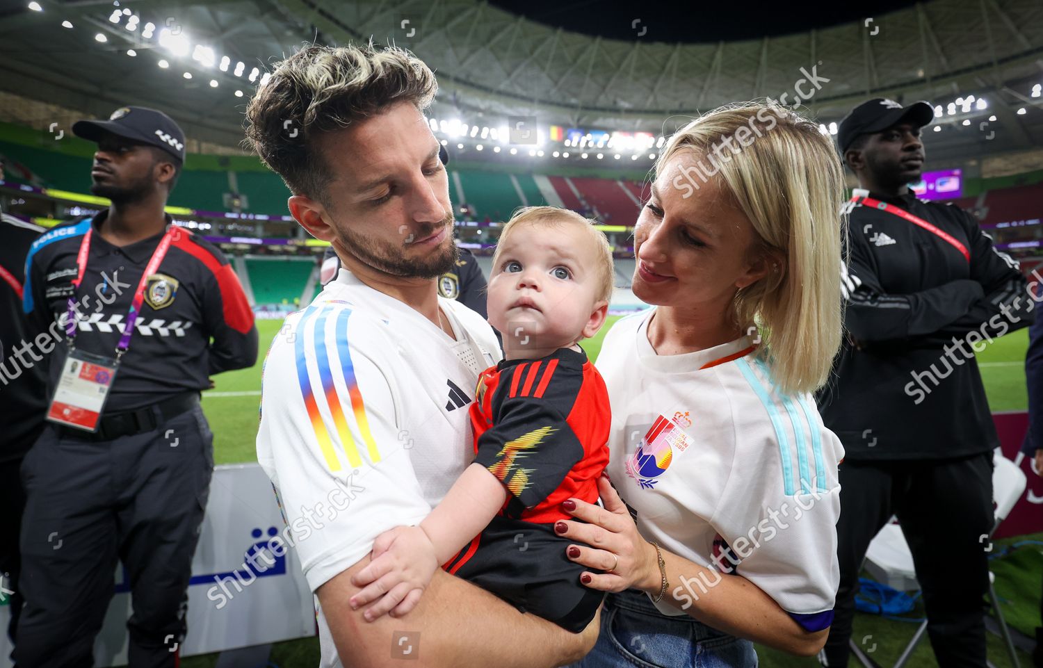 Belgiums Dries Mertens Mertens Wife Katrin Editorial Stock Photo ...