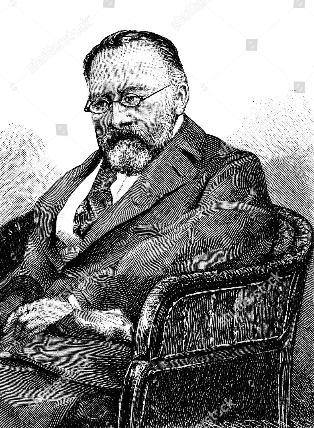 Wilhelm Haering Historic Illustration History German Editorial Stock ...