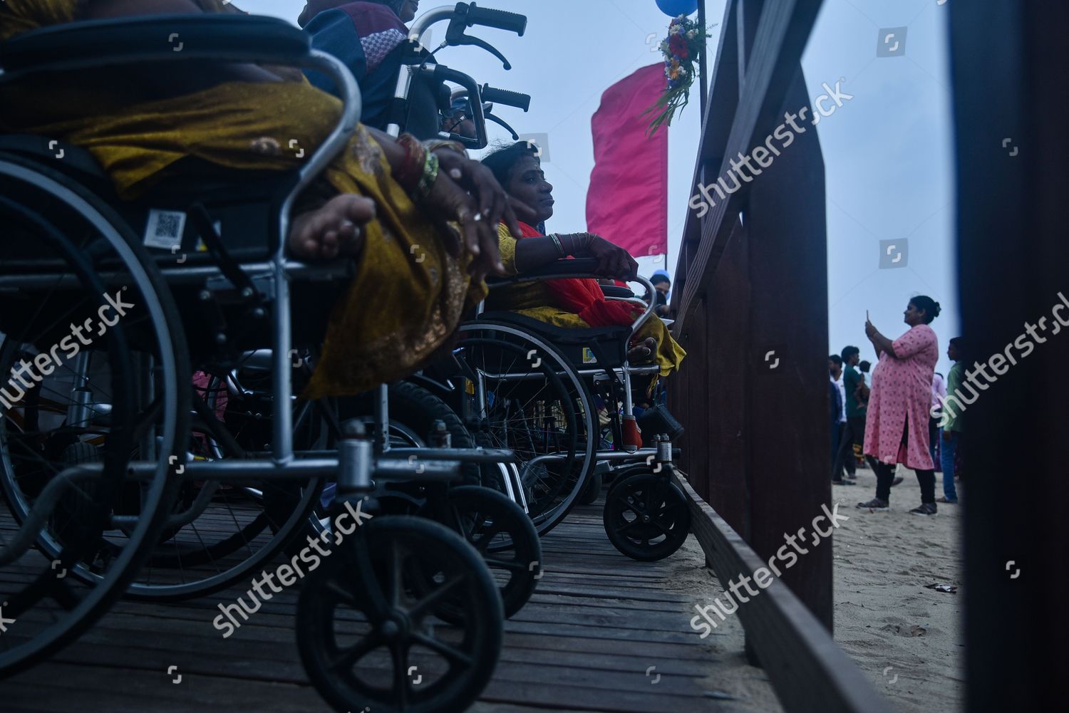 Physically Challenged People Arrive On Indias Editorial Stock Photo ...