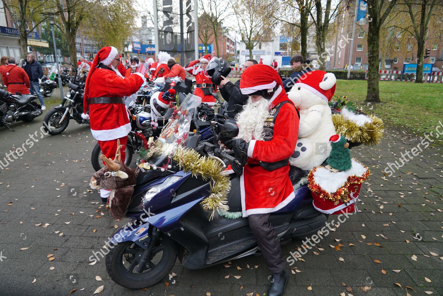On First Advent Santa Claus Motorcycle Editorial Stock Photo - Stock ...