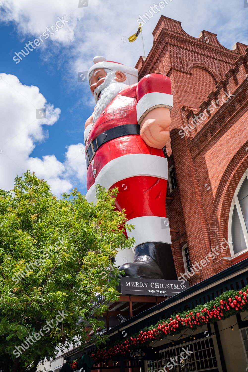 16 Metre Giant Jolly Father Christmas Editorial Stock Photo - Stock ...