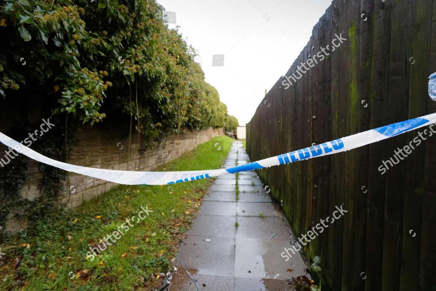 Cordoned Off Area Behind House Where Editorial Stock Photo - Stock ...