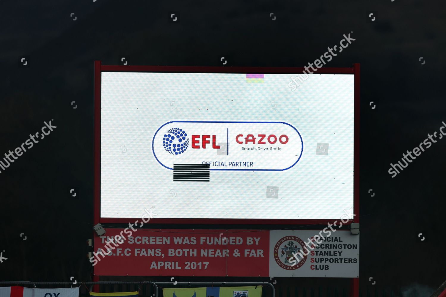 Efl Cazoo Advert Shown On Large Editorial Stock Photo - Stock Image ...