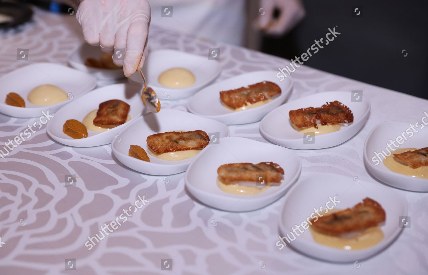 Snack Dishes Presented Unveiling Ceremony La Editorial Stock Photo ...