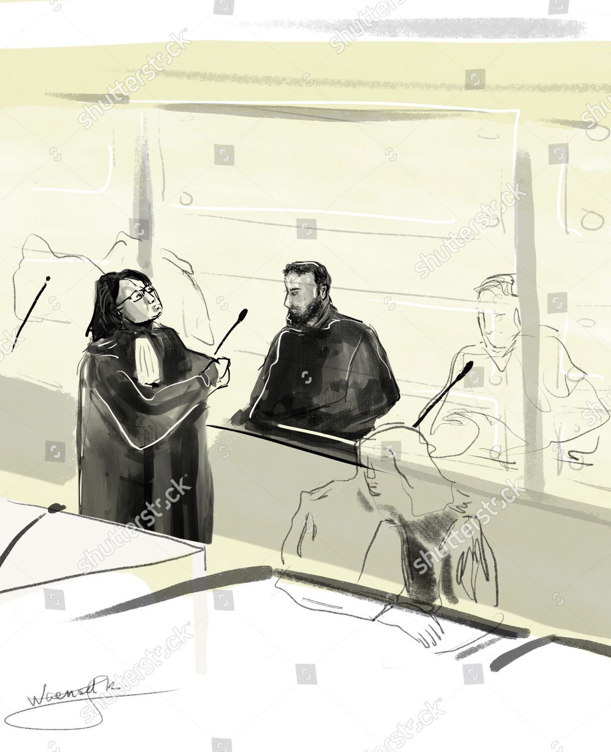 This Drawing By Janne Van Woensel Editorial Stock Photo - Stock Image ...