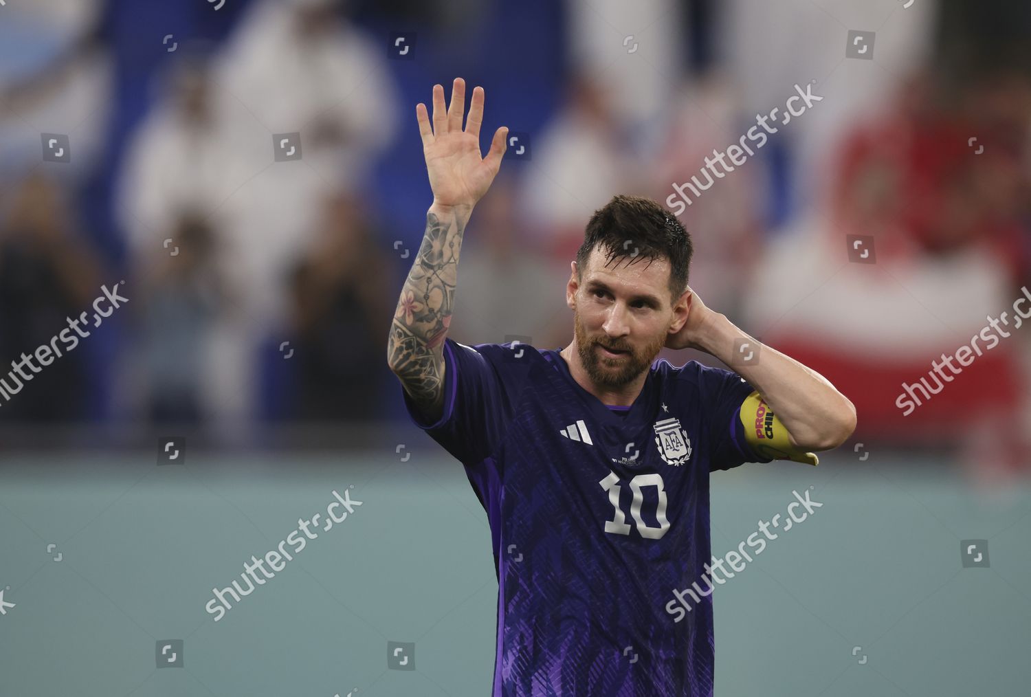 Lionel Messi Argentina Reacts After Group Editorial Stock Photo - Stock ...