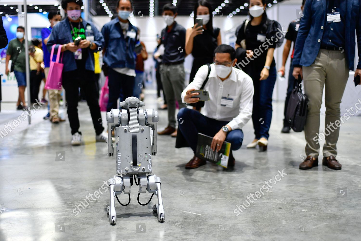 Unitree Go1 Robot Dog Demonstrated Thailand Editorial Stock Photo ...