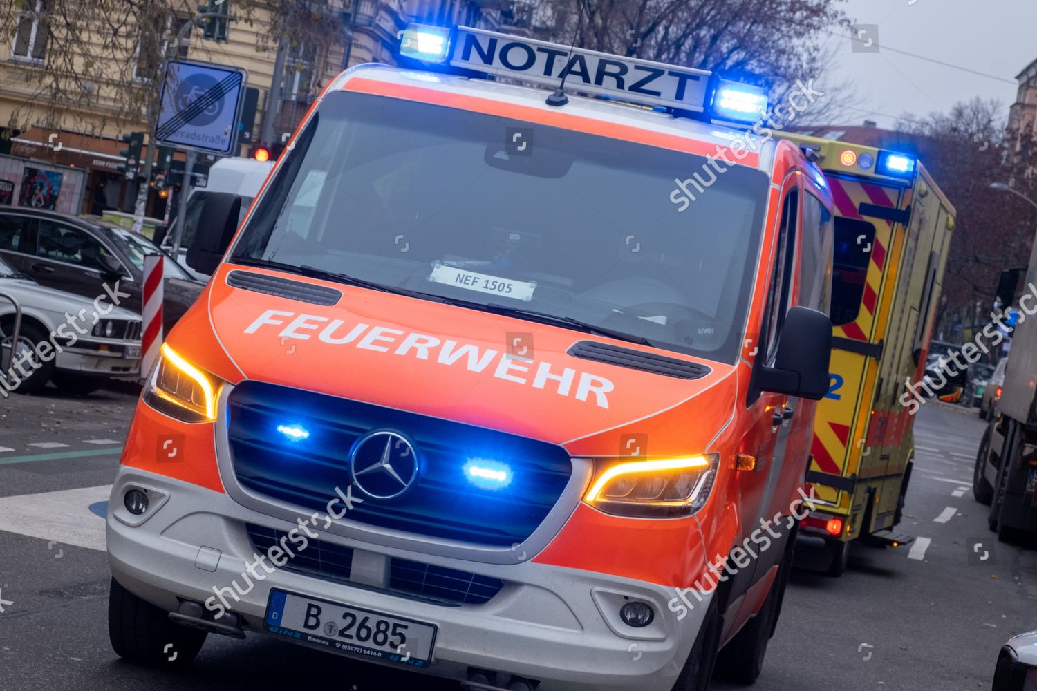 Emergency Medical Vehicle Nef Berlin Fire Editorial Stock Photo - Stock ...