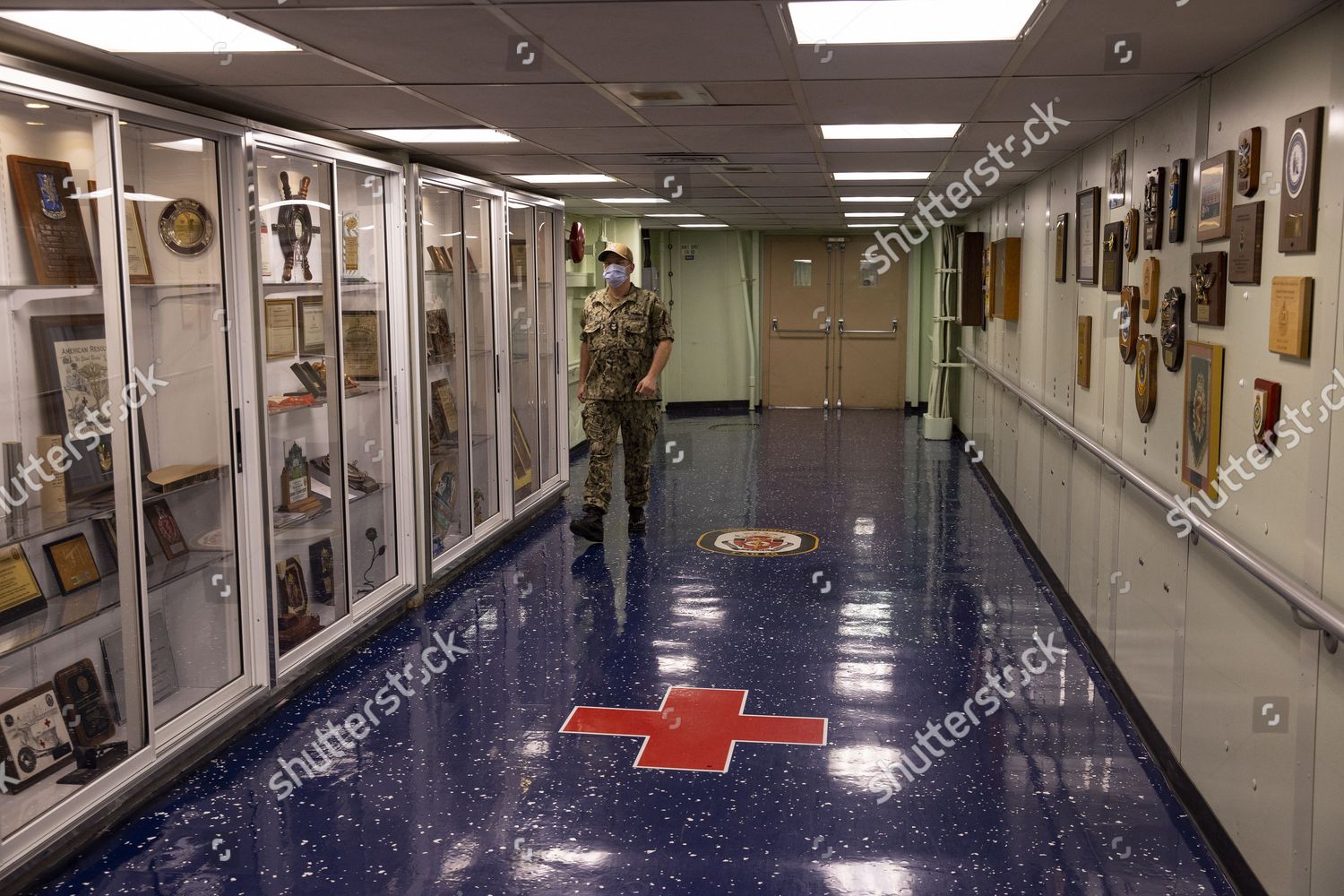 Interior Us Hospital Ship Usns Comfort Editorial Stock Photo - Stock ...