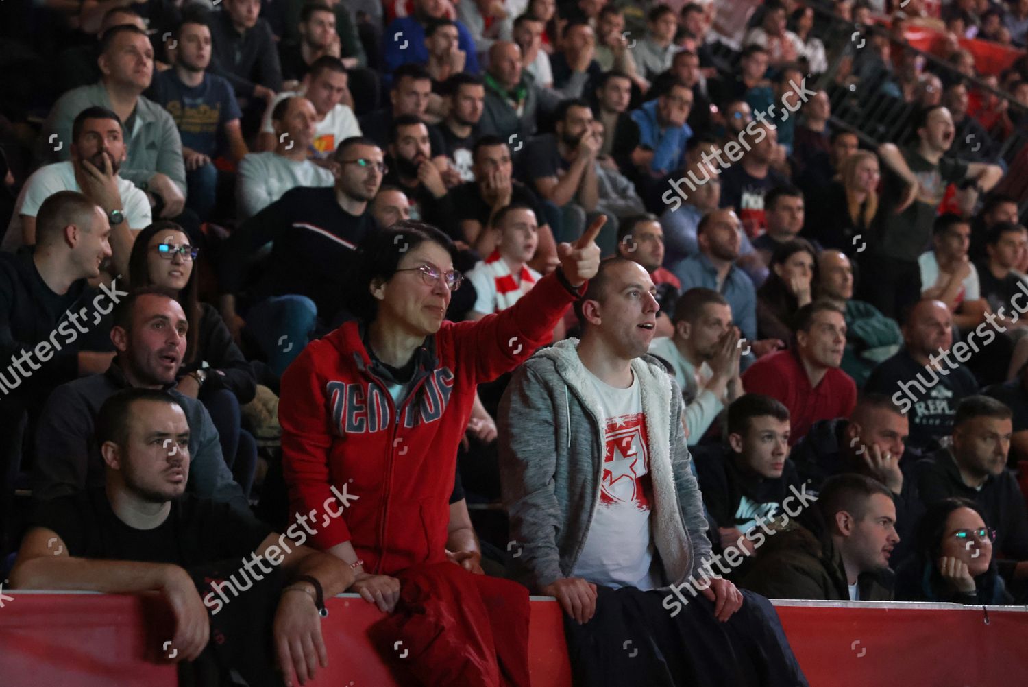 Serbian Fans Watch Fifa World Cup Editorial Stock Photo - Stock Image ...