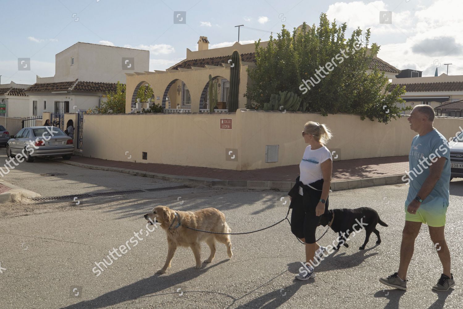 Neighbors Walk Near House Where British Editorial Stock Photo - Stock ...