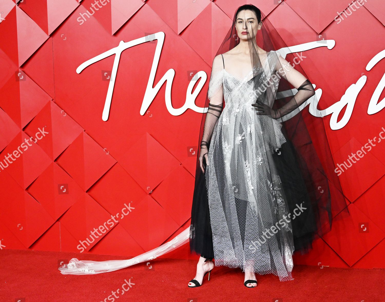 British Model Erin Oconnor Attends Fashion Editorial Stock Photo ...