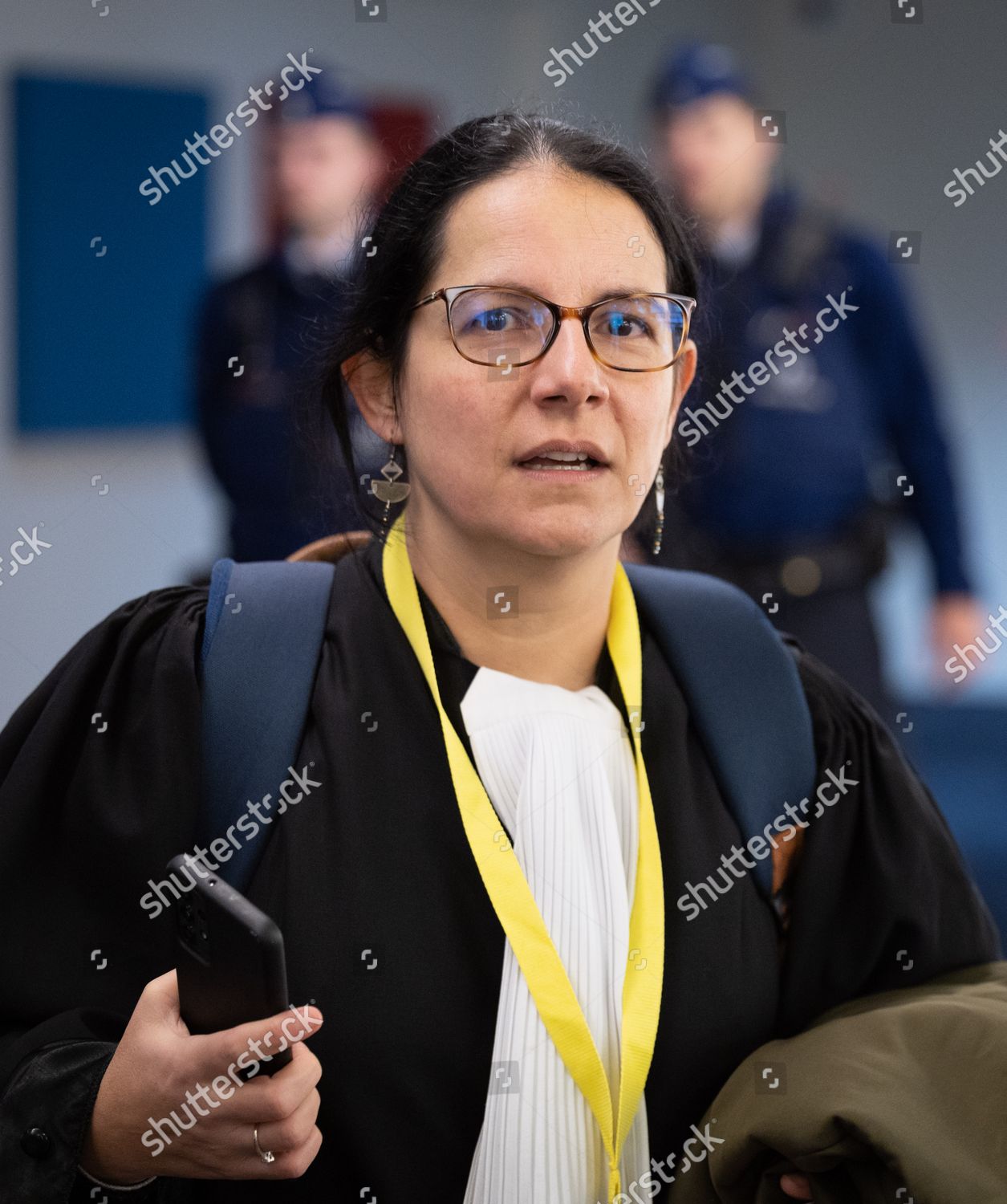Lawyer Delphine Paci Defending Salah Abdeslam Editorial Stock Photo ...