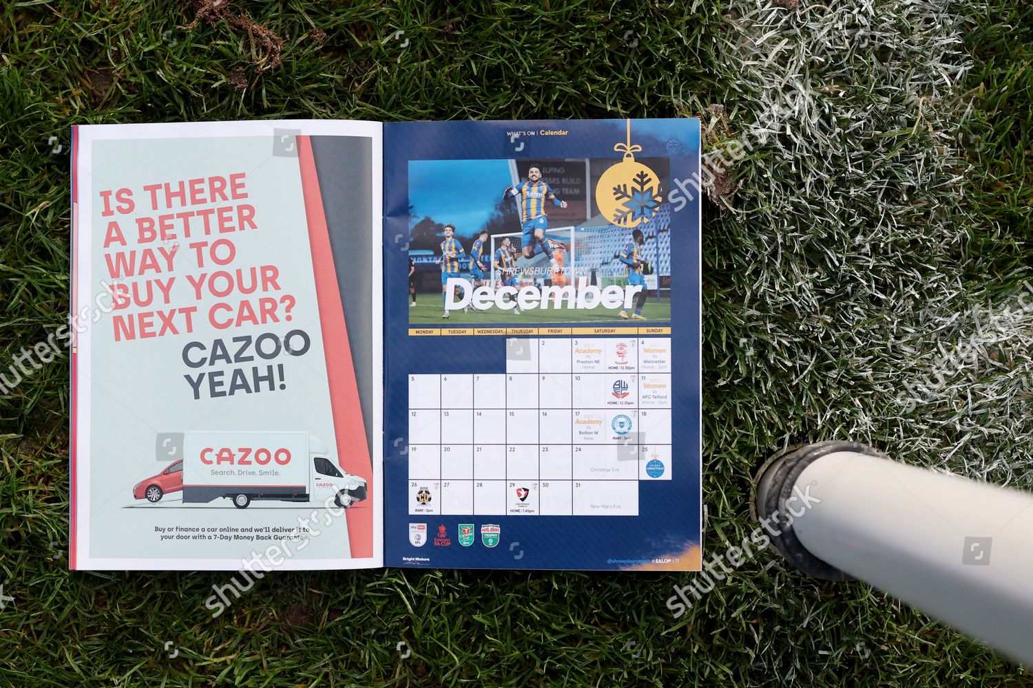 Cazoo Advert Inside Matchday Programme Editorial Stock Photo - Stock ...