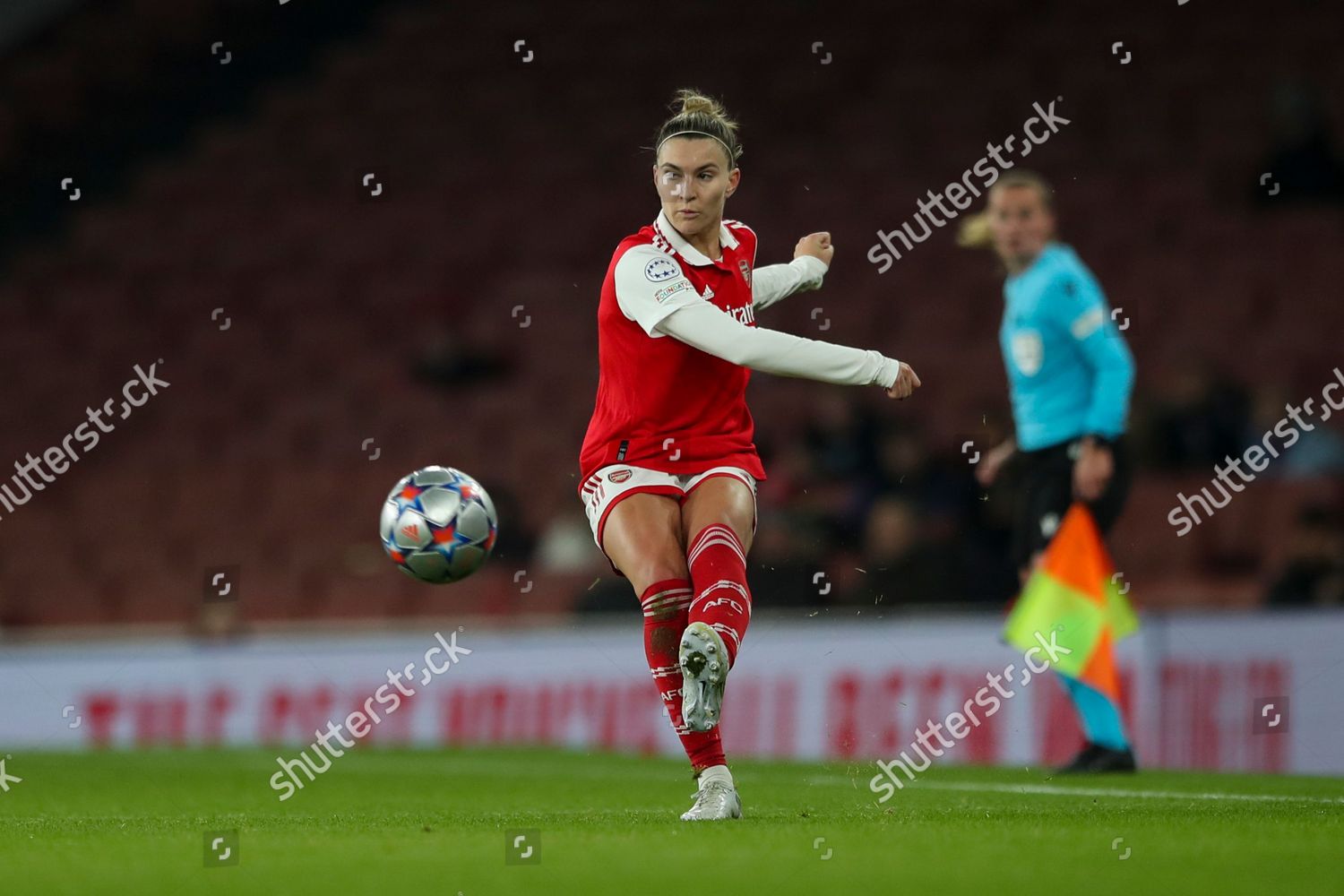Steph Catley Arsenal Passes Ball During Editorial Stock Photo - Stock ...
