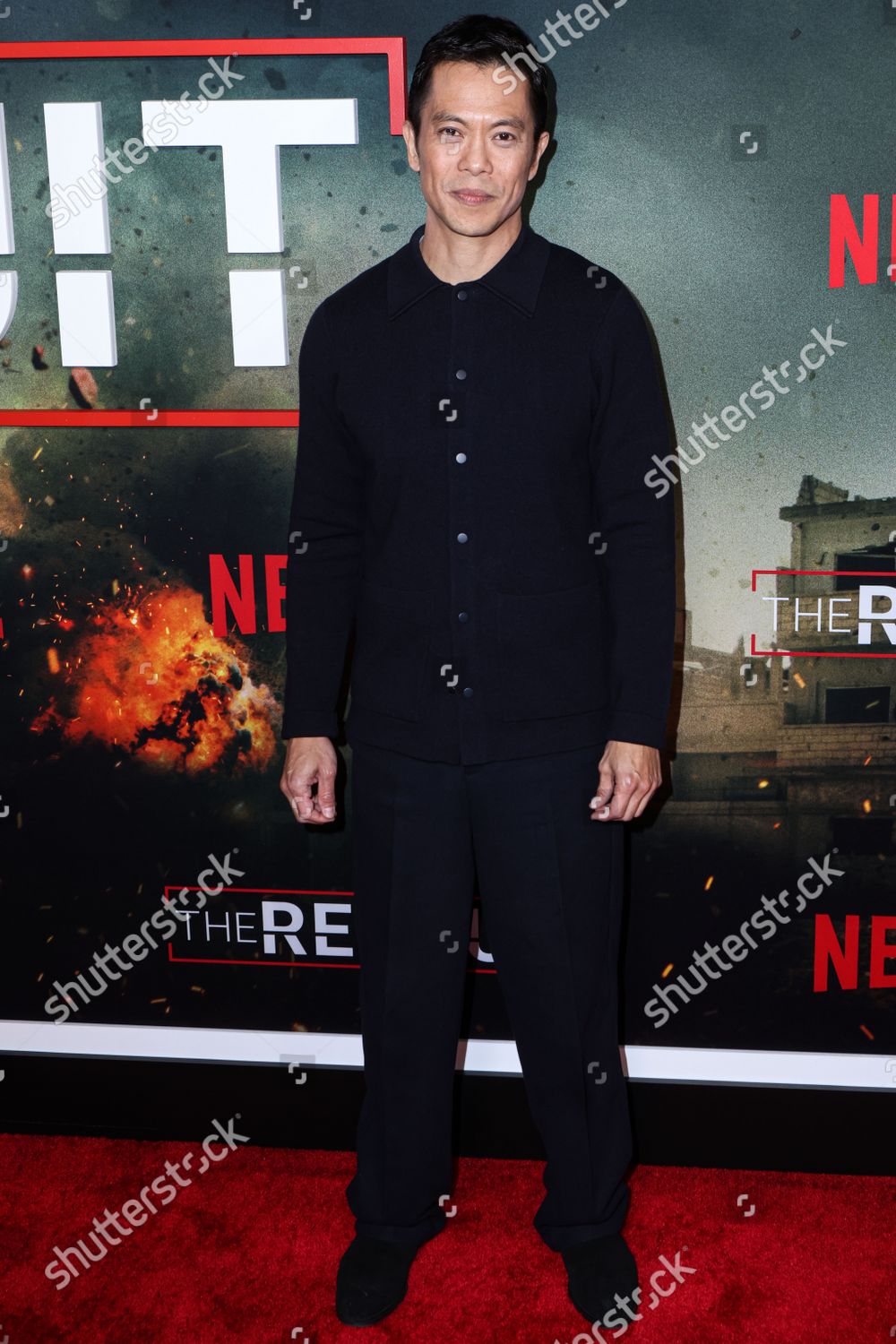 Hong Kongamerican Actor Byron Mann Arrives Editorial Stock Photo ...