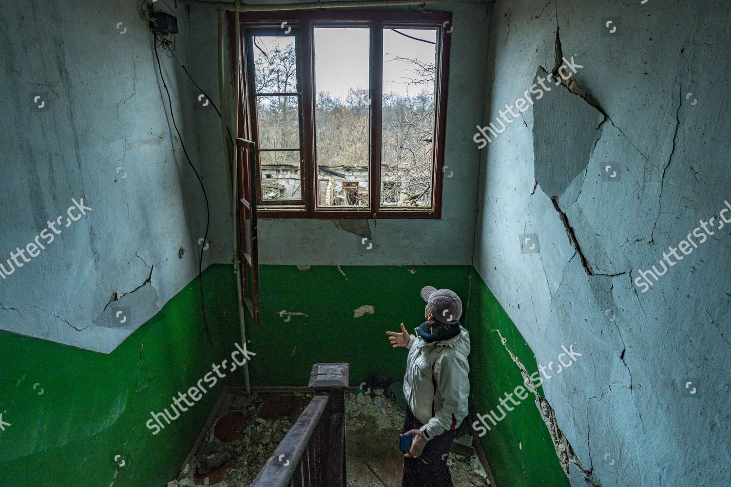 Devastation Walls Windows Building By Shockwave Editorial Stock Photo ...