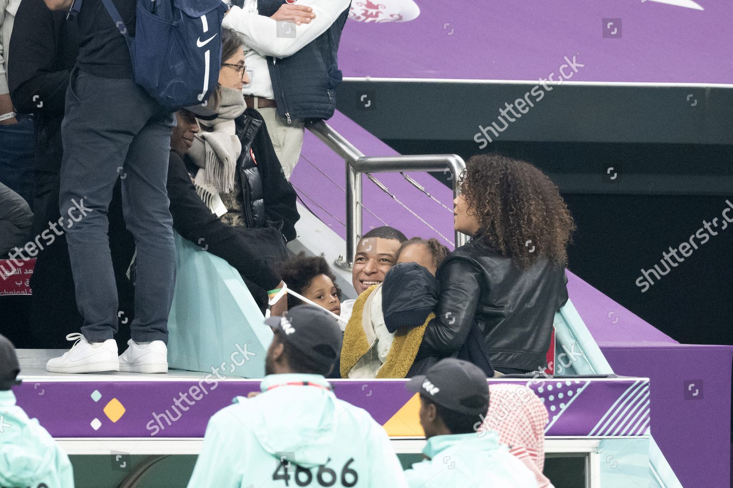 Kylian Mbappe Family During Fifa World Editorial Stock Photo - Stock ...