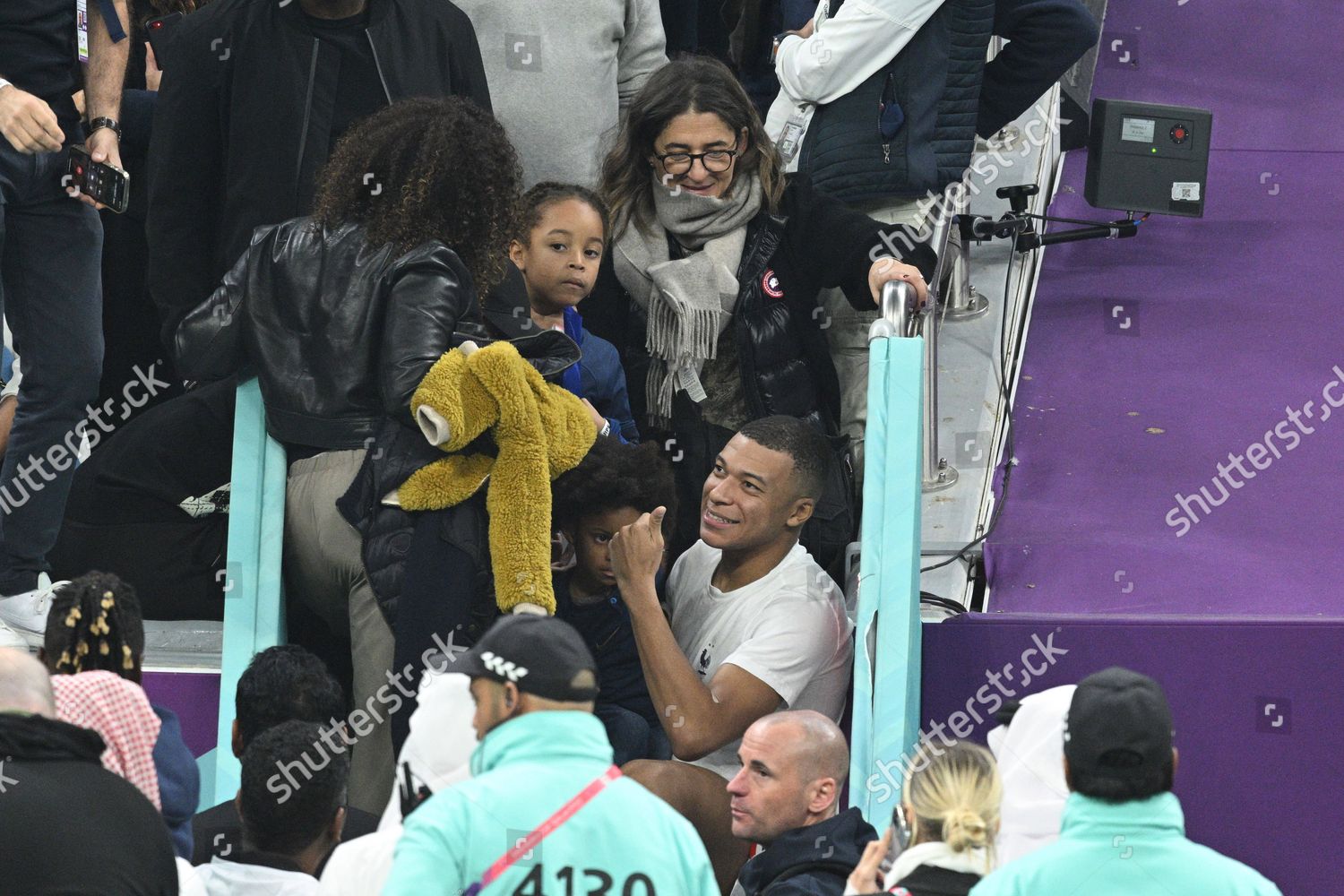 Kylian Mbappe Family Waiting Fifa World Editorial Stock Photo - Stock ...