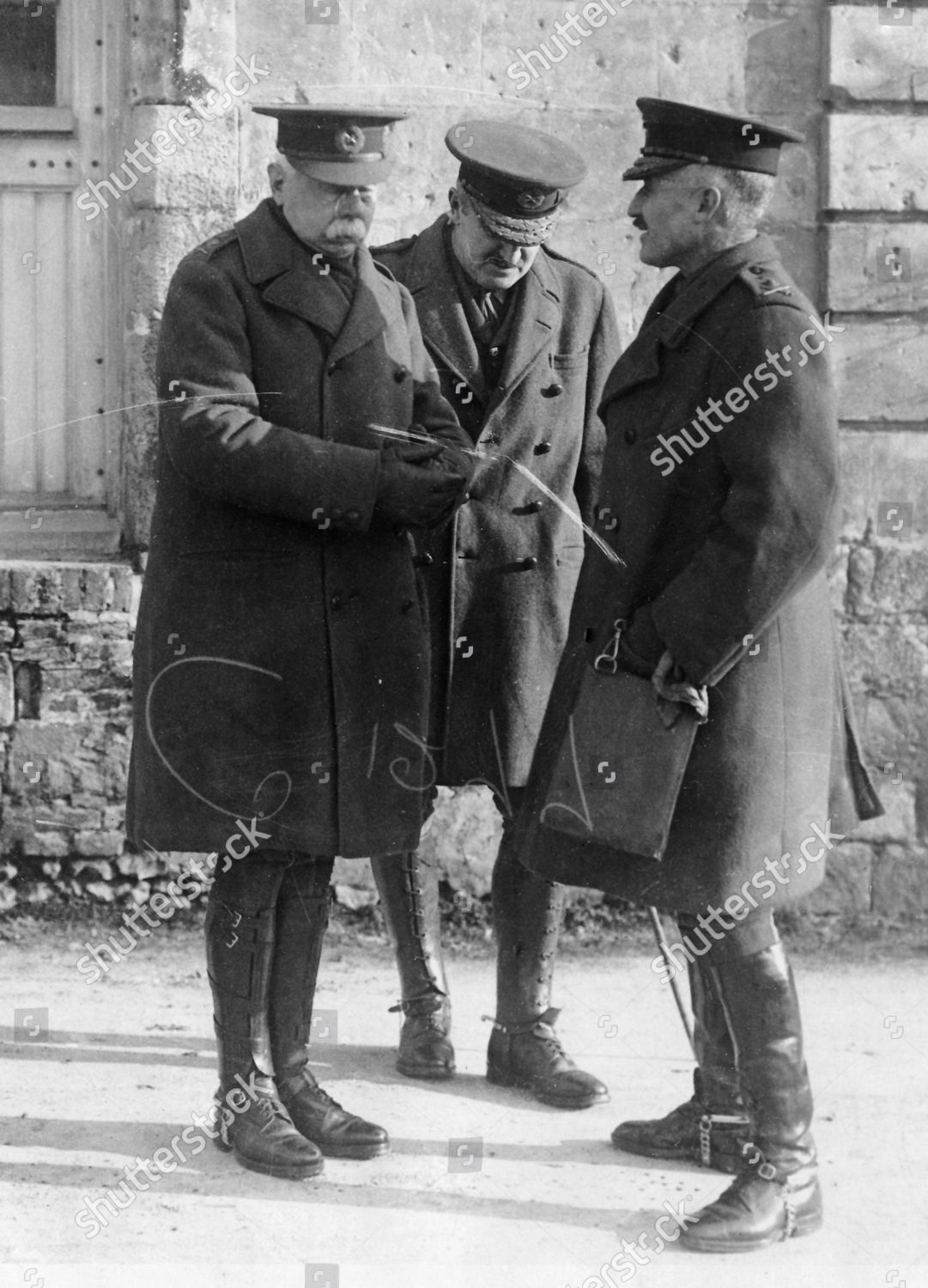 Three British Army Commanders On Western Editorial Stock Photo - Stock ...