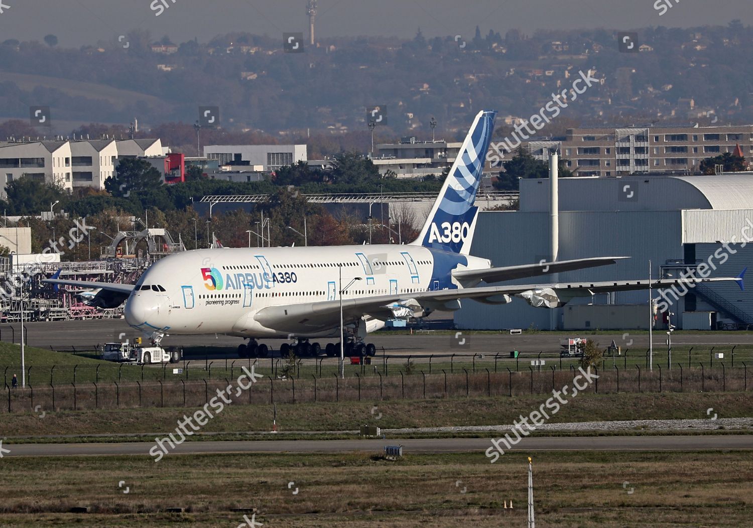First Airbus A380 Made Maiden Flight Editorial Stock Photo - Stock ...