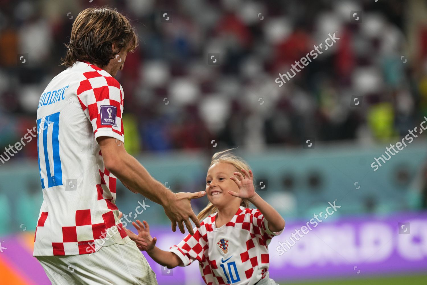 Luka Modric Croatia His Daughter Editorial Stock Photo - Stock Image ...