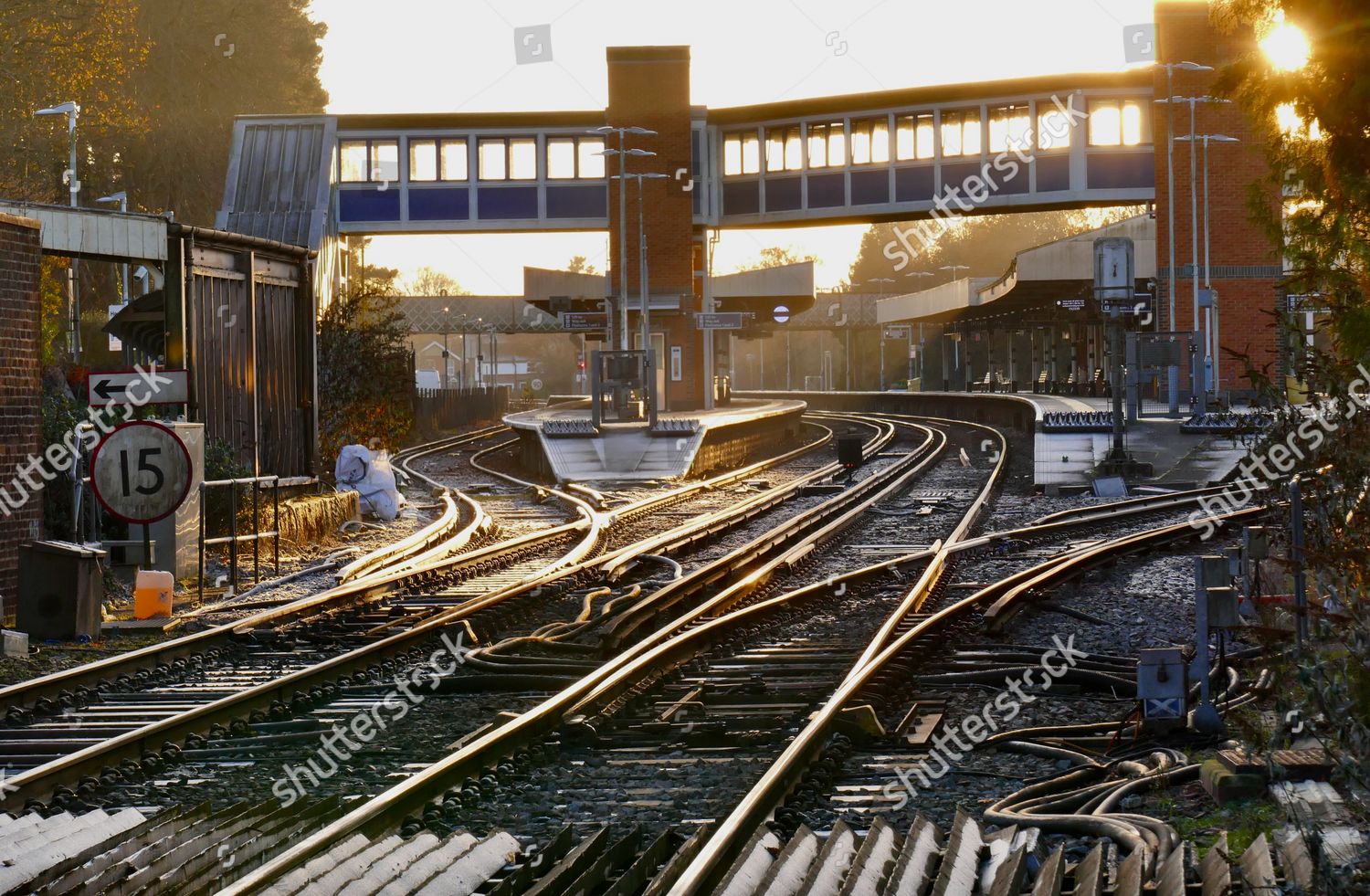 Deserted Train Station During Another Day Editorial Stock Photo - Stock ...