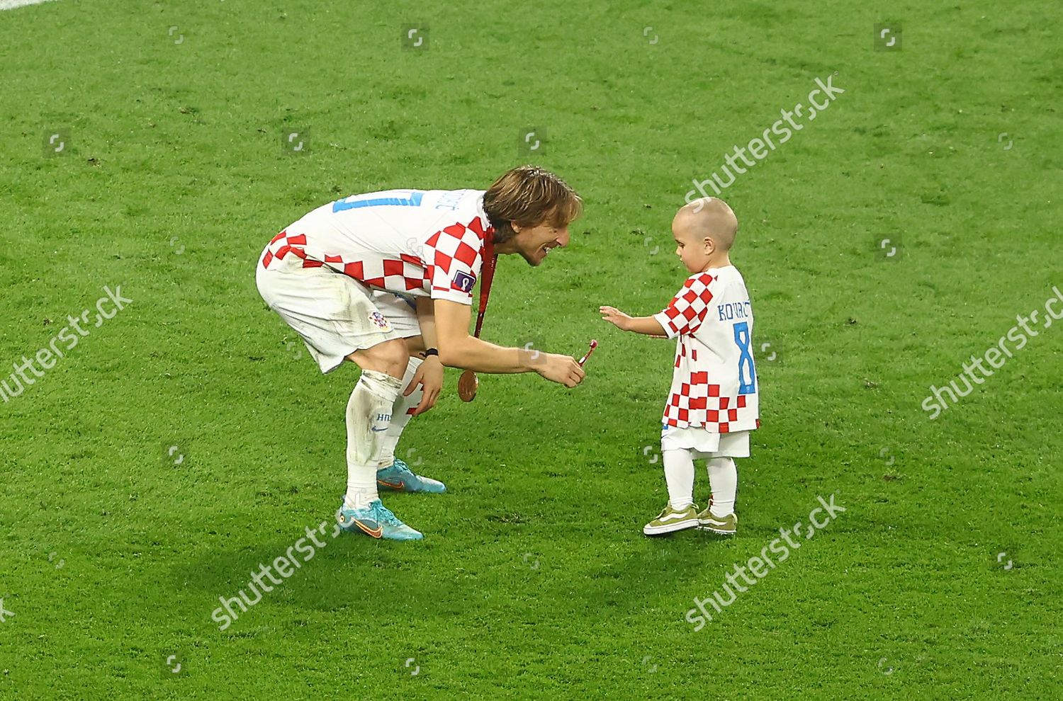 Luka Modric Croatia Celebrates Child Mateo Editorial Stock Photo ...
