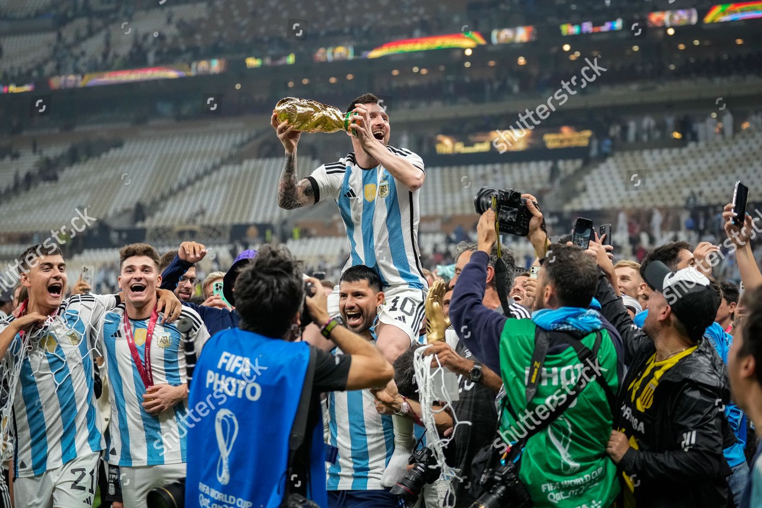 Lionel Messi Argentina Celebrates Fifa World Editorial Stock Photo ...