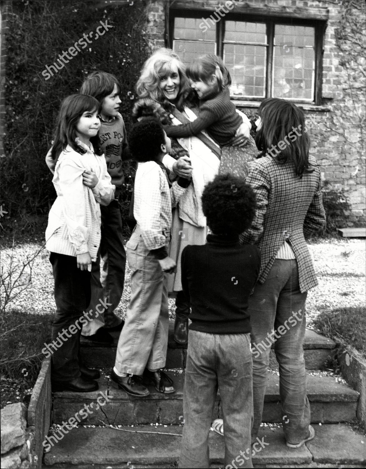 Actress Coral Atkins Her Foster Children Editorial Stock Photo - Stock ...