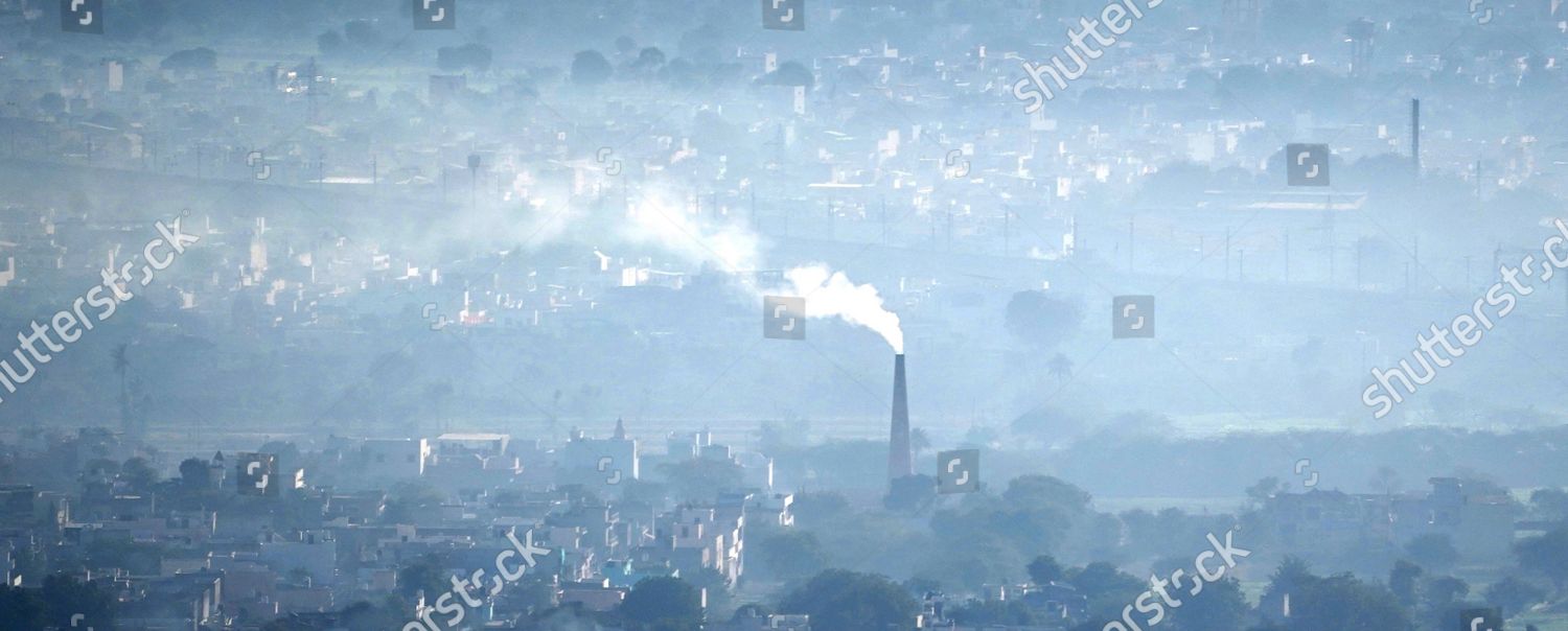 Smoke Billows Chimney Factory Thick Layer Editorial Stock Photo - Stock ...