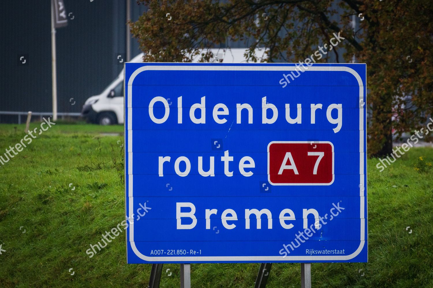 Traffic Signs Along A7 Motorway Editorial Stock Photo - Stock Image ...