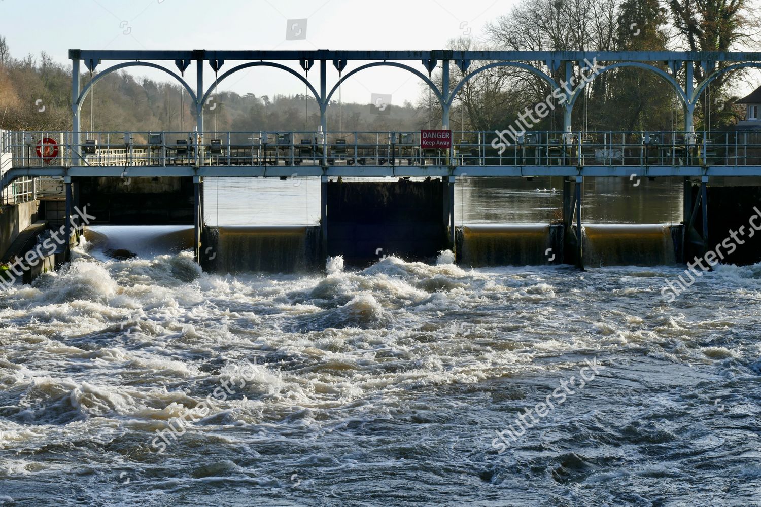 Sluice Gates Marsh Lock Salmon Ladder Editorial Stock Photo - Stock ...