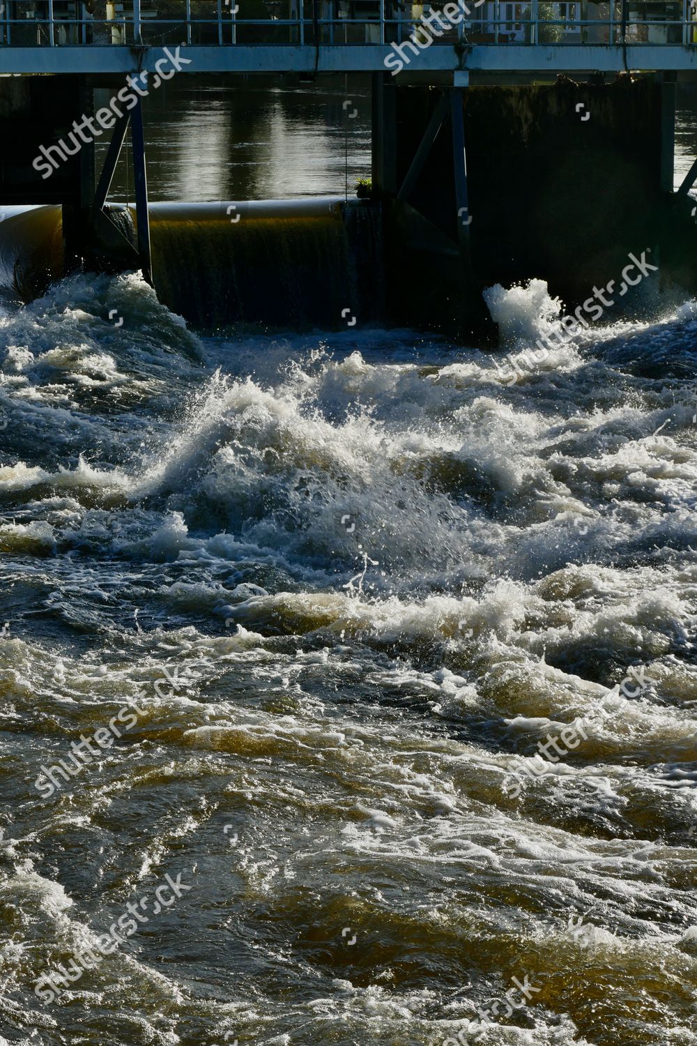 Sluice Gates Marsh Lock Salmon Ladder Editorial Stock Photo - Stock ...