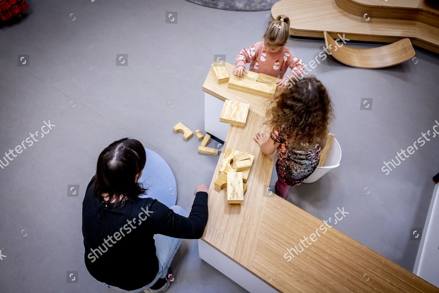 Children Play Creche Teacher Childcare Location Editorial Stock Photo ...