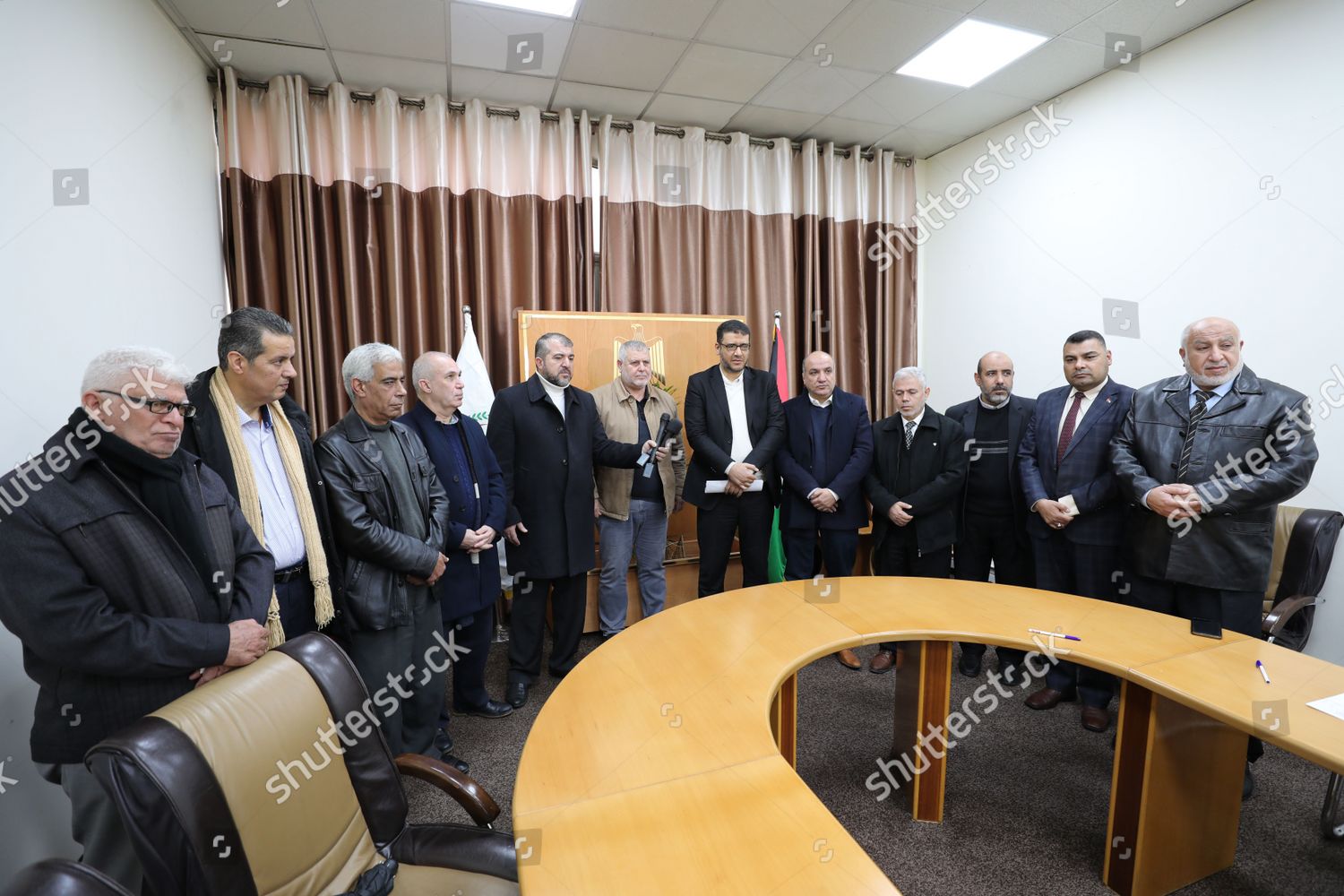 Delegation Palestinian Factions Visits Ministry Health Editorial Stock ...