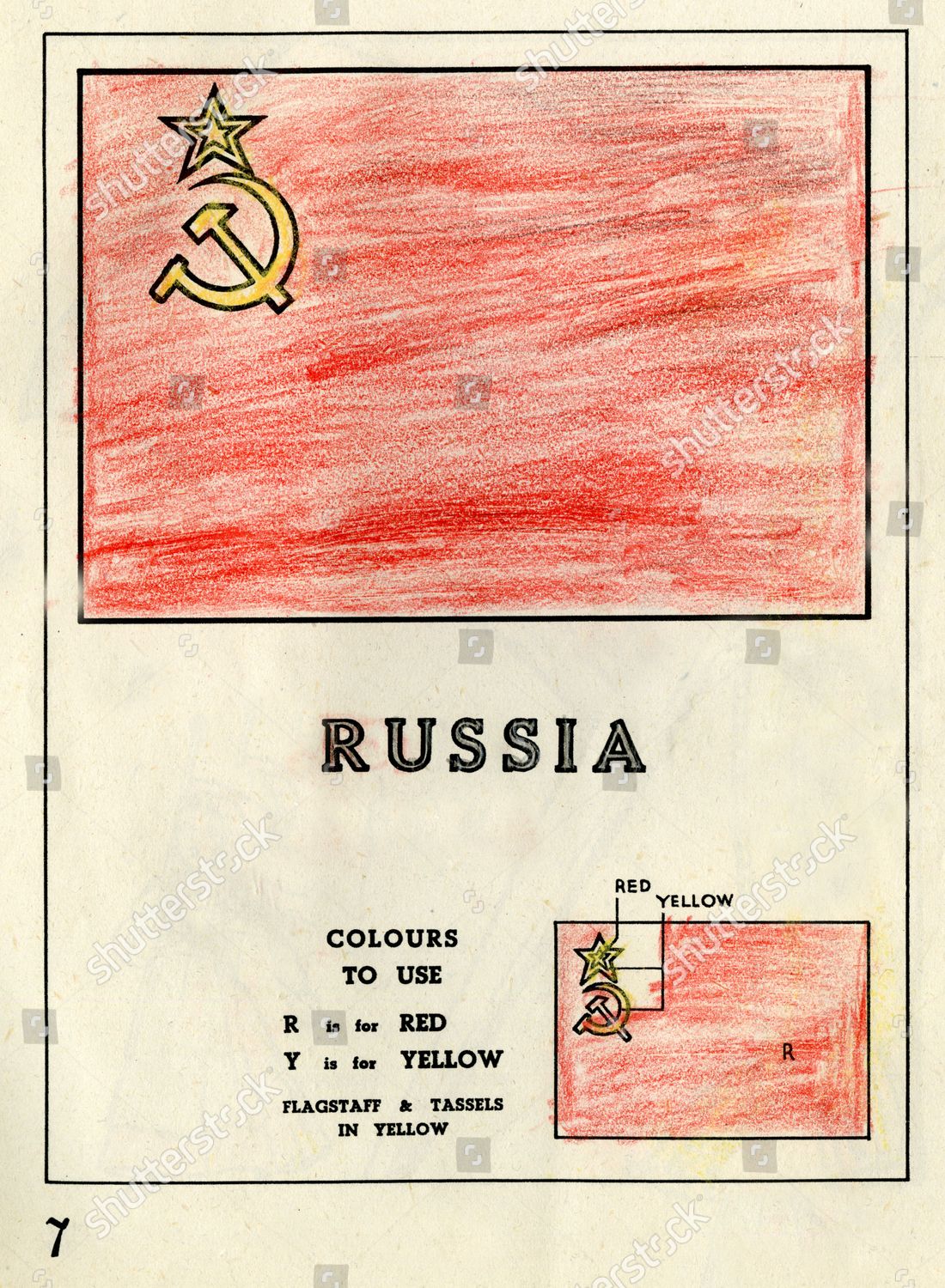 Colouring Page Victory Paint Book Soviet Editorial Stock Photo - Stock ...