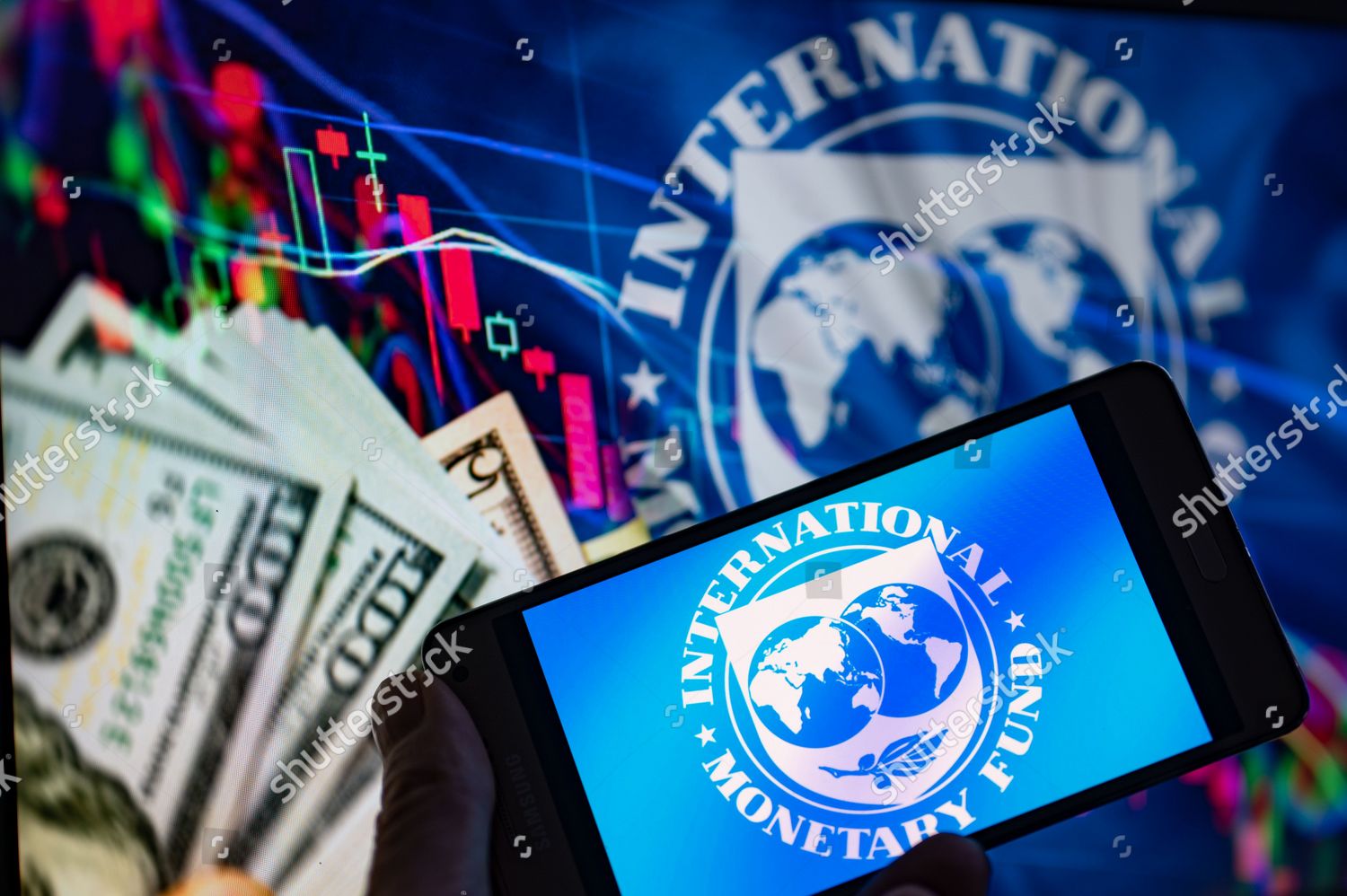 Imf International Monetary Found Logo Seen Editorial Stock Photo ...