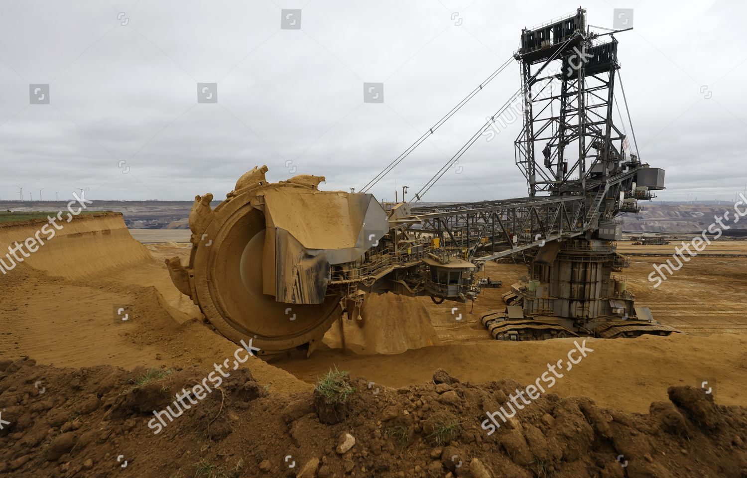 Giant Bagger Works Brown Coal Mine Editorial Stock Photo - Stock Image ...