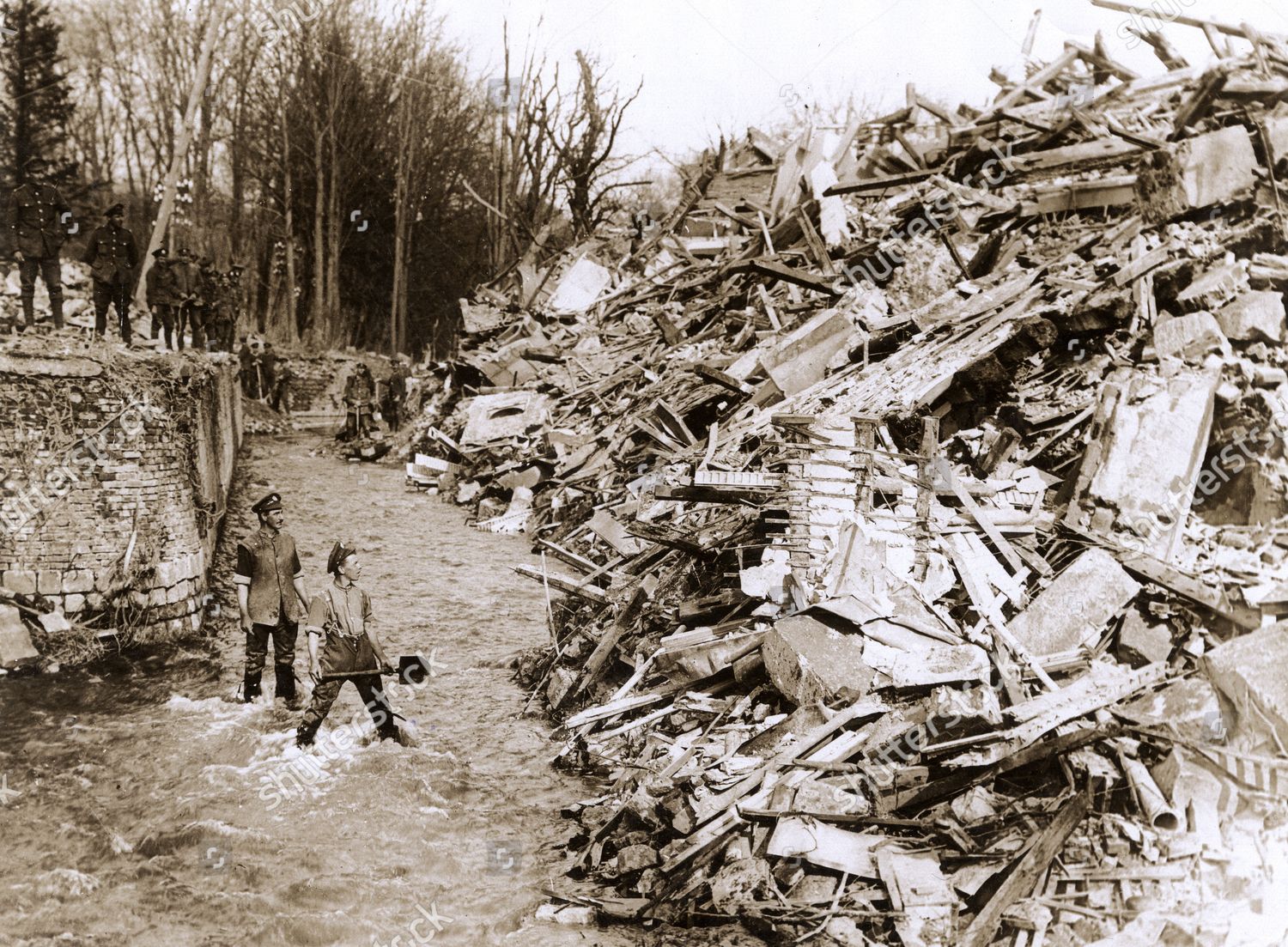 Ww1 Chateau Caulaincourt Destroyed By Dynamite Editorial Stock Photo ...