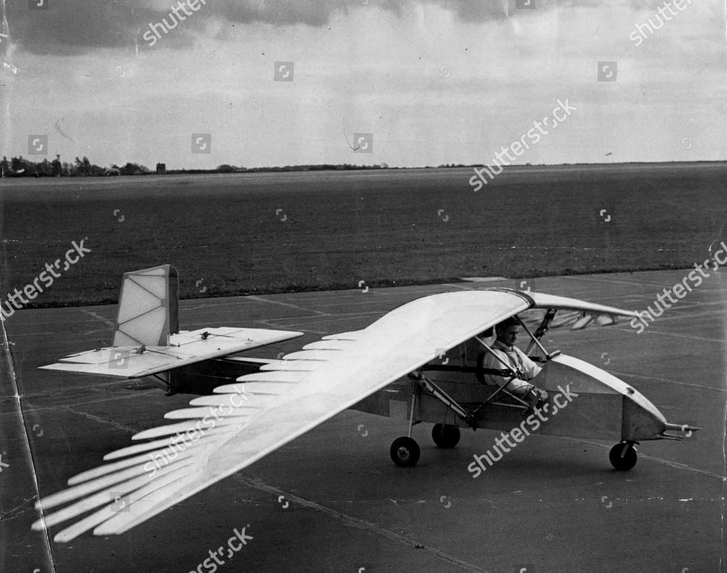 Aviation Man Powered Aircraft 1959 Ornithopter Editorial Stock Photo ...