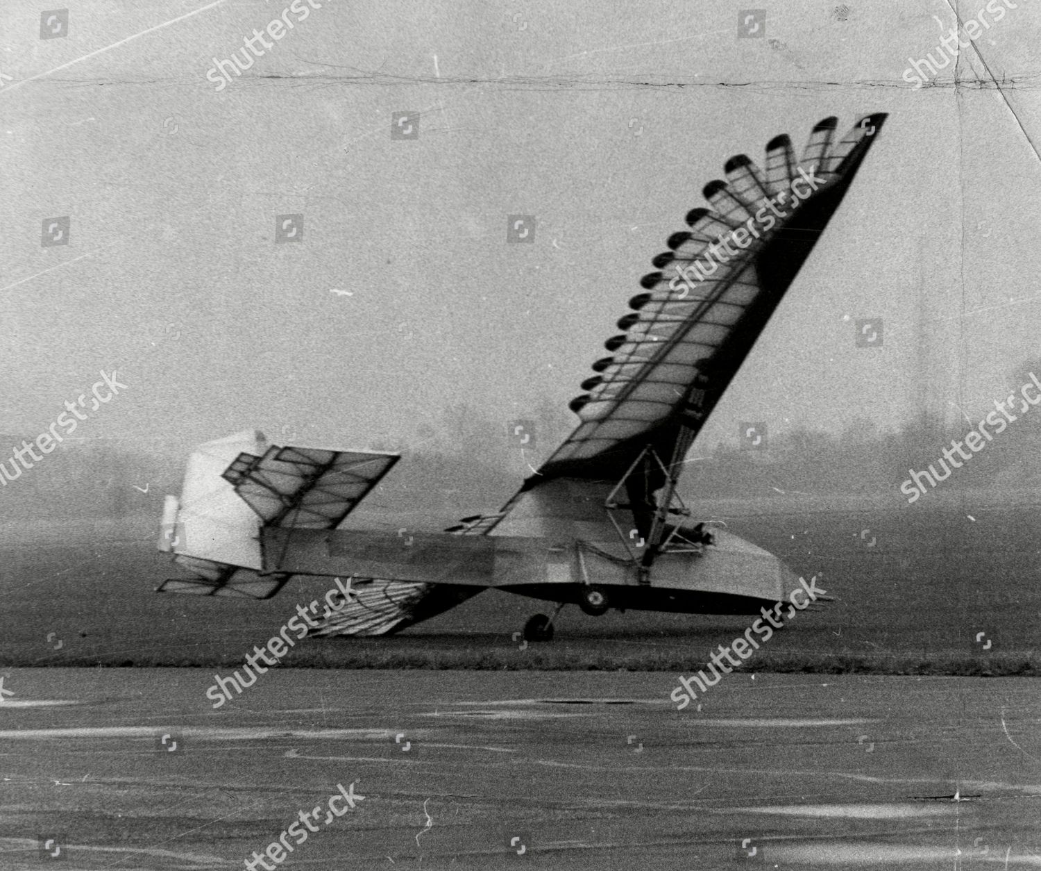 Aviation Man Powered Aircraft Experimental Ornithopter Editorial Stock ...
