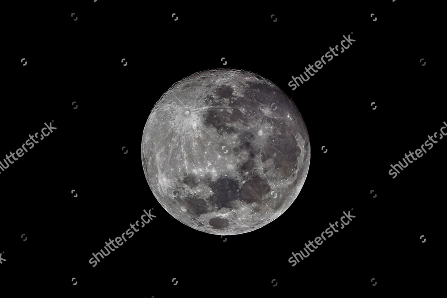 Full Wolf Moon Can Be Seen Editorial Stock Photo - Stock Image ...