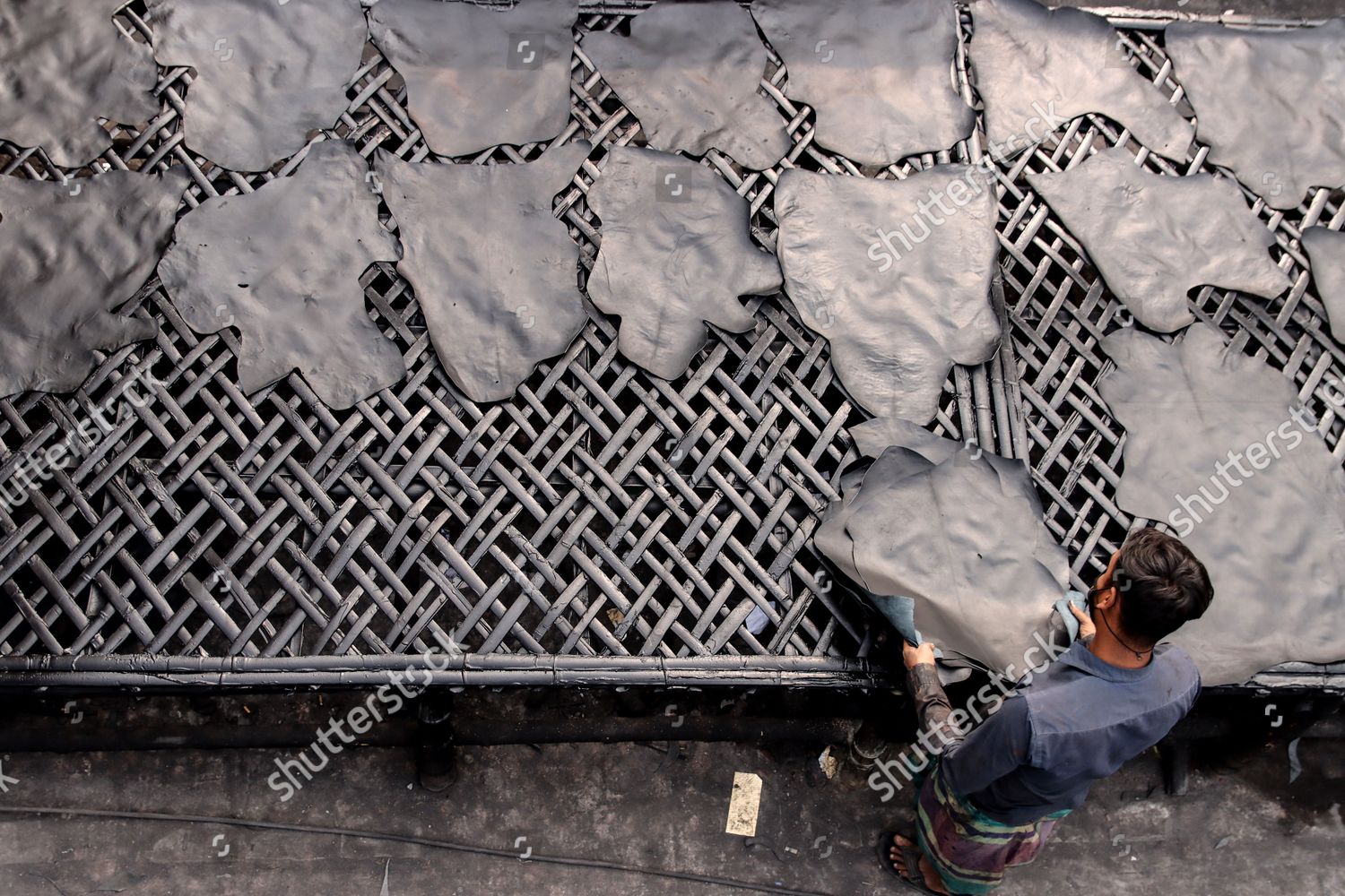 Old New Recycling Process Leather Where Editorial Stock Photo - Stock ...