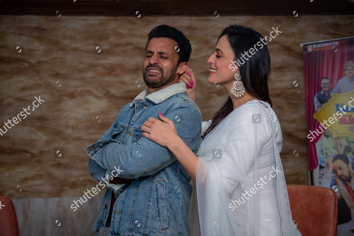 Actor Rajiv Thakur Actress Shehnaz Sehar Editorial Stock Photo - Stock ...