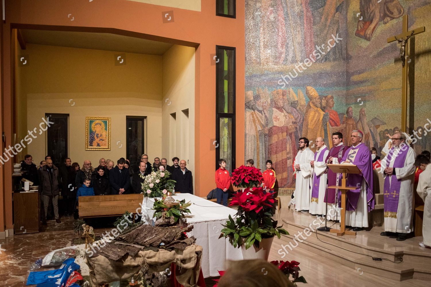 People Attend Holy Mass Remembrance Gianluca Editorial Stock Photo ...