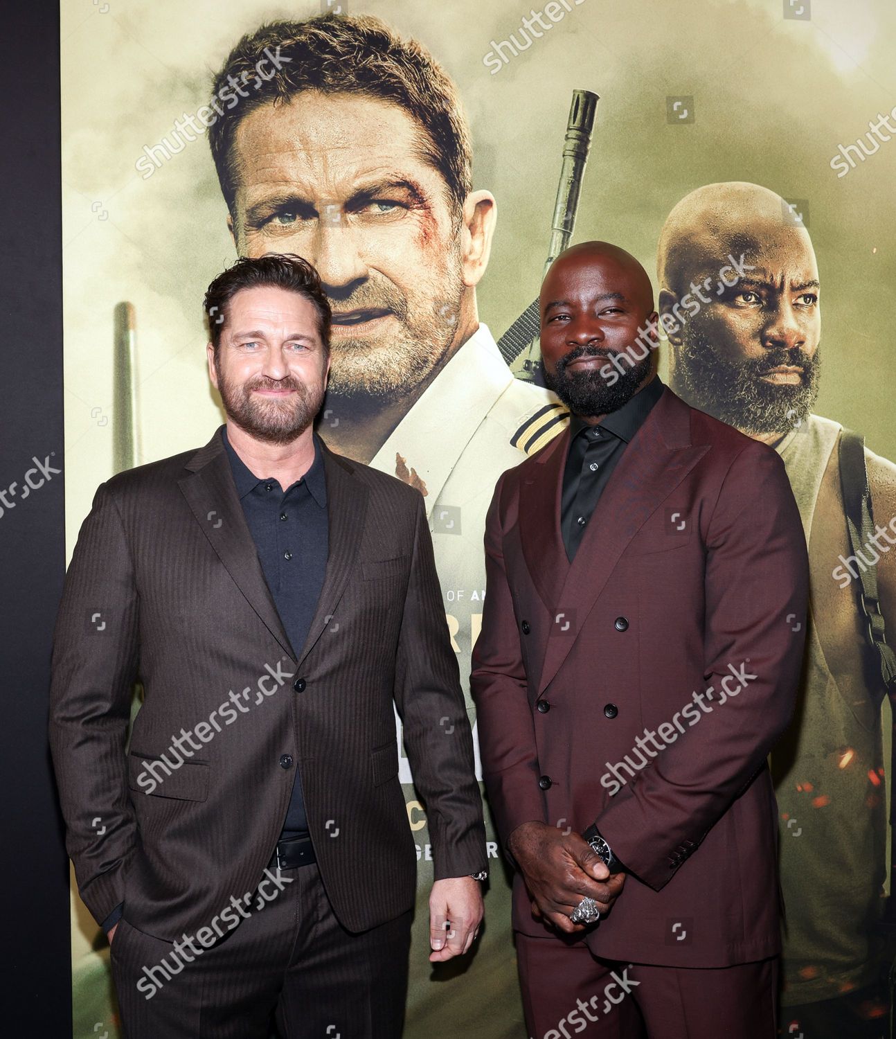 Gerard Butler Mike Colter Editorial Stock Photo - Stock Image ...
