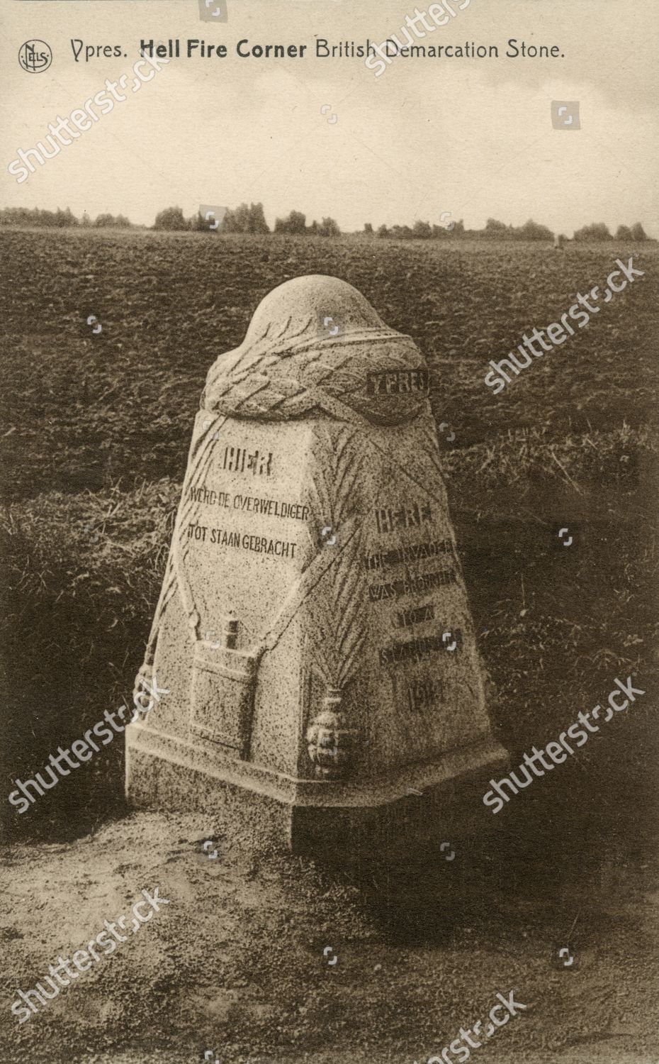 Ww1 Ypres Hell Fire Corner On Editorial Stock Photo - Stock Image ...