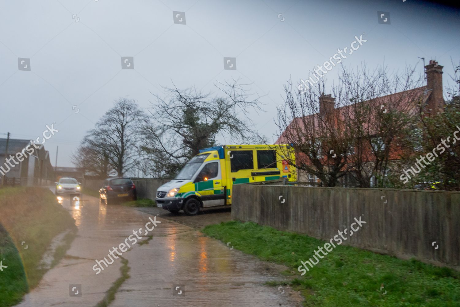Three Scas Ambulances Two Tvp Police Editorial Stock Photo - Stock ...