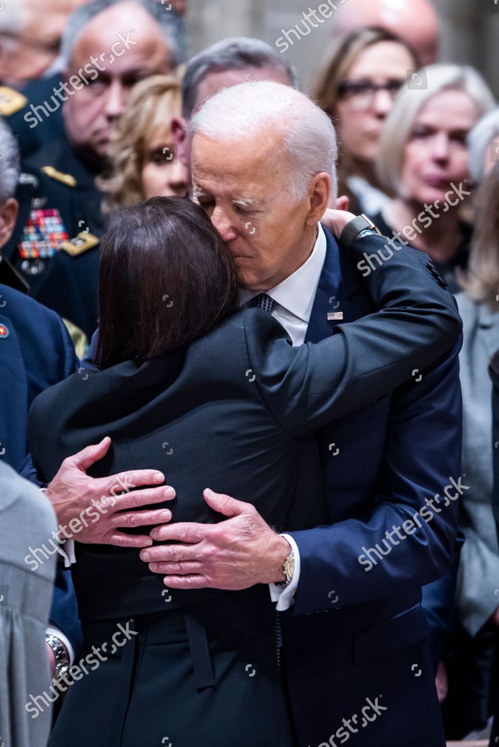 Us President Joe Biden Hugs Widow Editorial Stock Photo - Stock Image ...